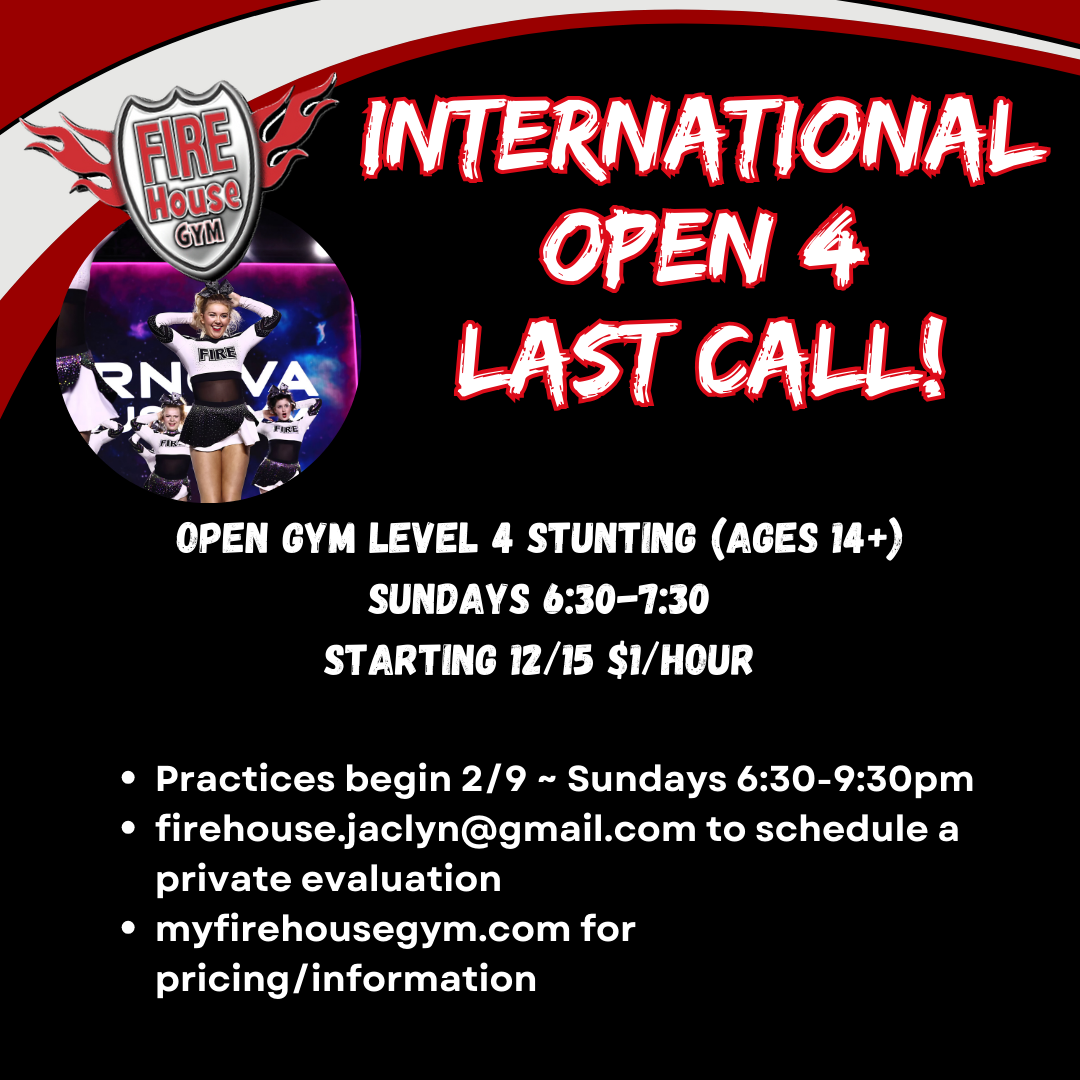 All Star Cheer – Fire House Gym